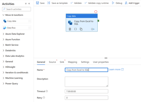 How do I load multiple Excel sheets in Azure data Factory?