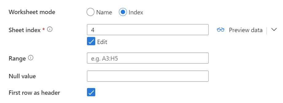 How do I load multiple Excel sheets in Azure data Factory?