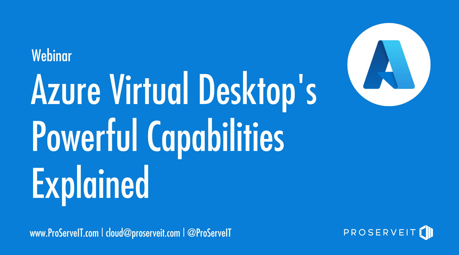 Azure Fundamentals On-Demand Webinar Series | ProServeIT Learning Hub