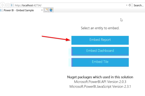 MS Power BI Embedded A-Series - Creating a Custom .NET MVC App