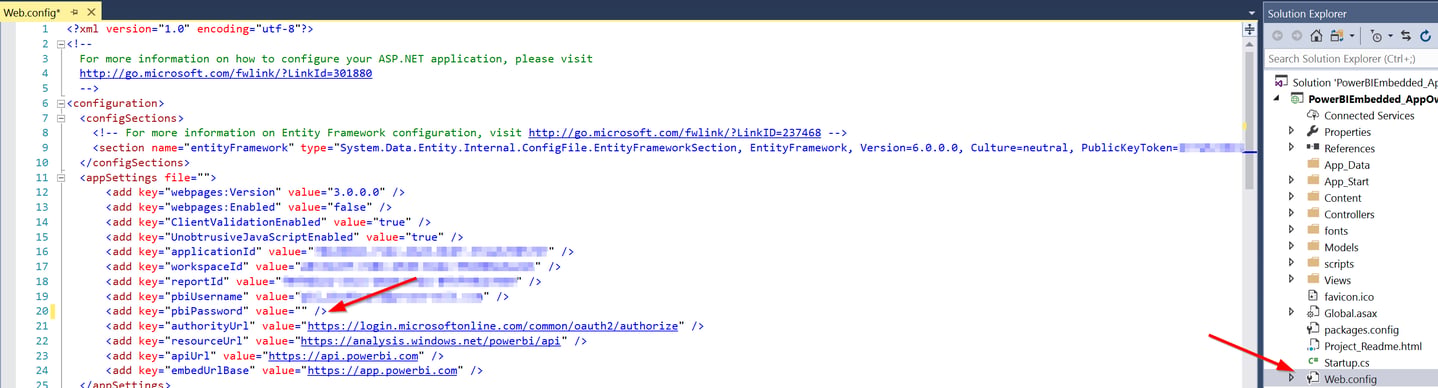 MS Power BI Embedded A-Series - Creating a Custom .NET MVC App